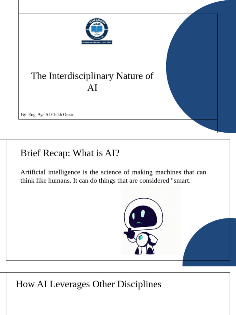 Week2 - 01 - The Interdisciplinary Nature of AI | PDF | Artificial Intelligence | Intelligence ...