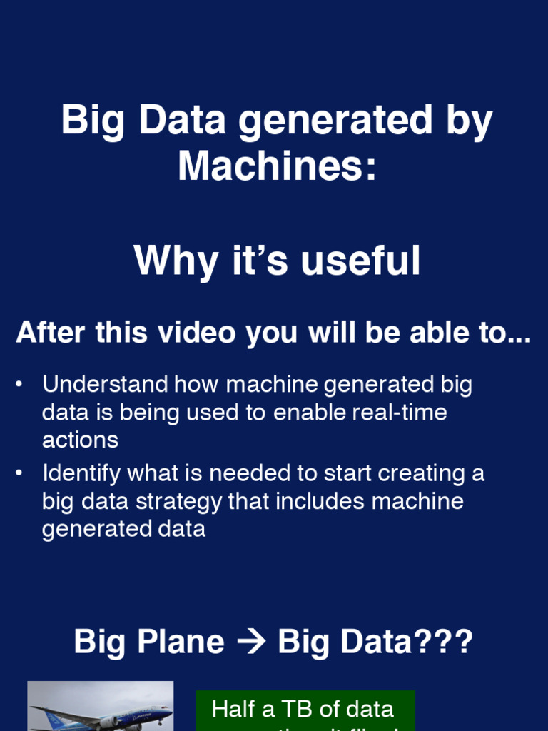 Harnessing Machine-Generated Big Data | PDF