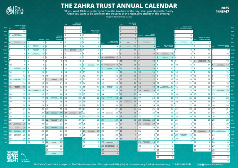 2025 Hijri Calendar | PDF