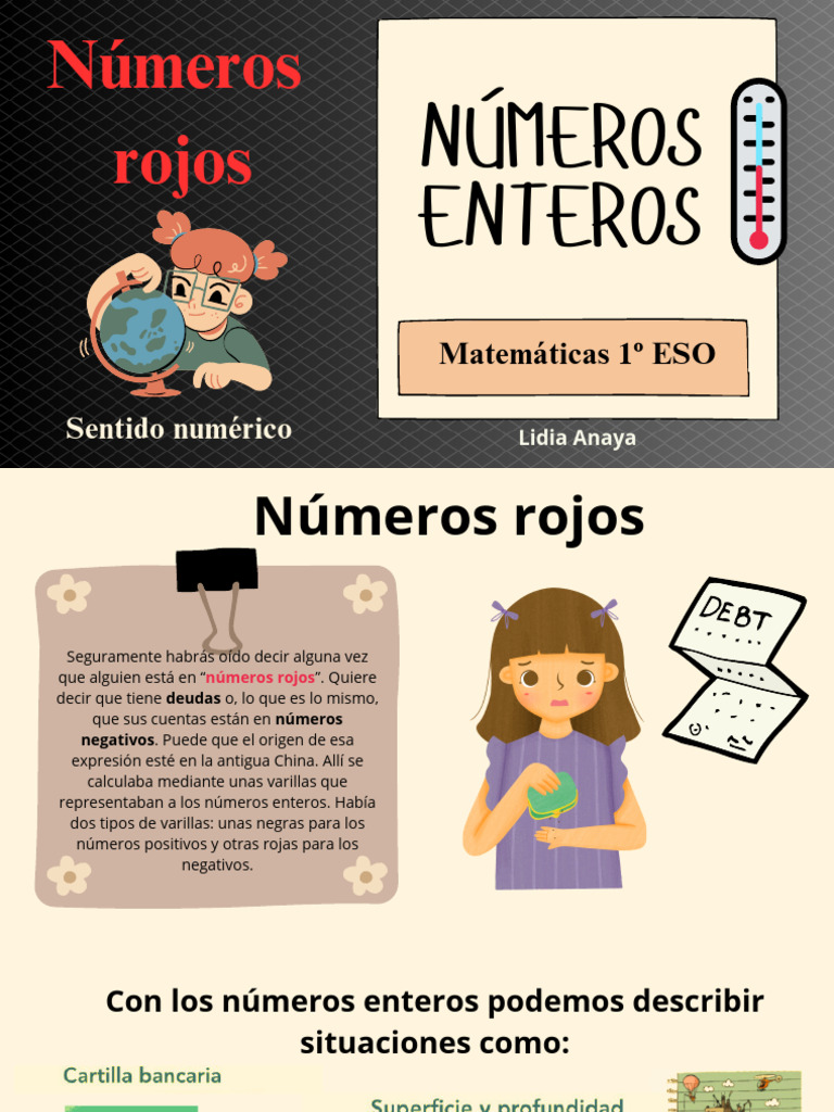 Números Enteros y su Significado | PDF