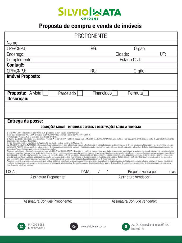 PROPOSTA ORIGENS - 2024 - Formulario | PDF