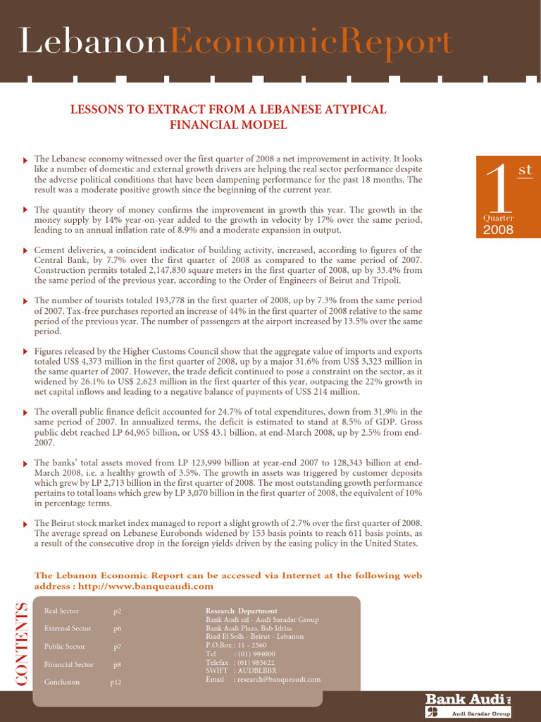 Lebanon | PDF | Government Budget Balance | Lebanon