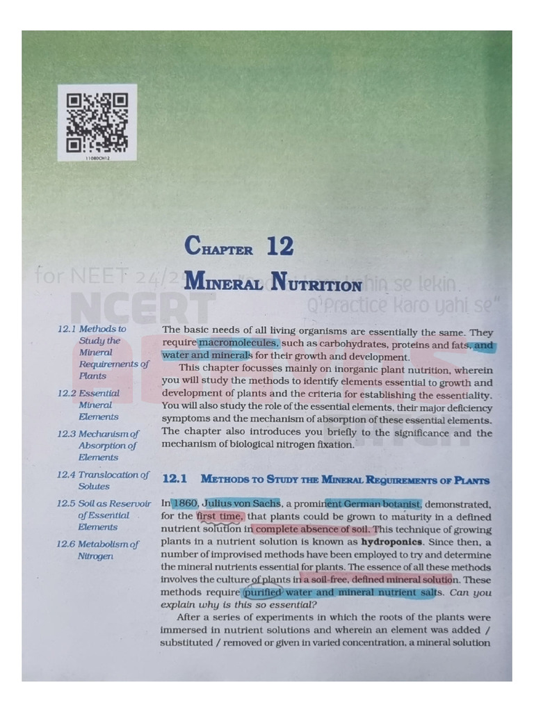 Mineral Nutrition AR Marked | PDF