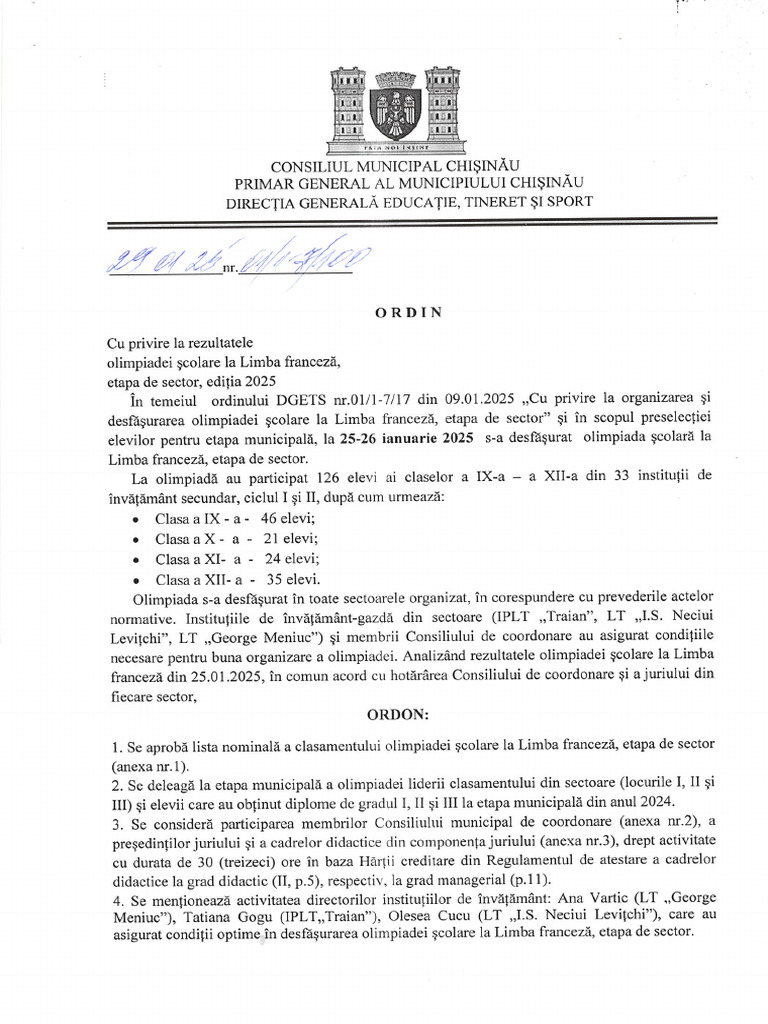 ORD - NR - 100-Din-29 01 2025 | PDF