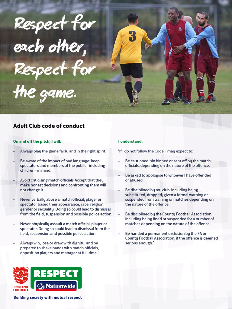 Respect Adult - Code - of - Conduct - Mens | PDF