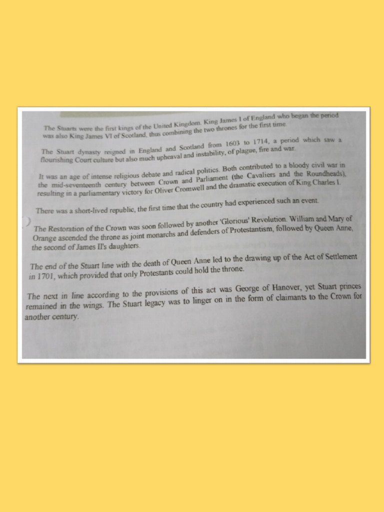 The Stuarts | PDF | Guy Fawkes | Gunpowder Plot