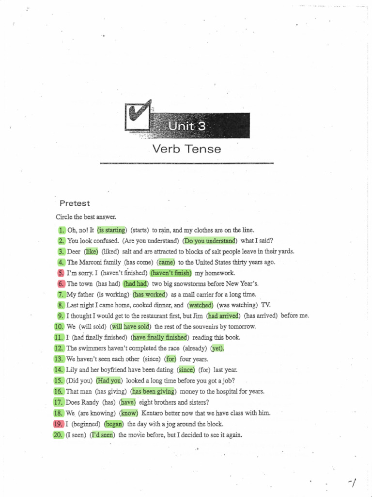 English Verb Tense Guide | PDF | Grammatical Tense | Perfect (Grammar)