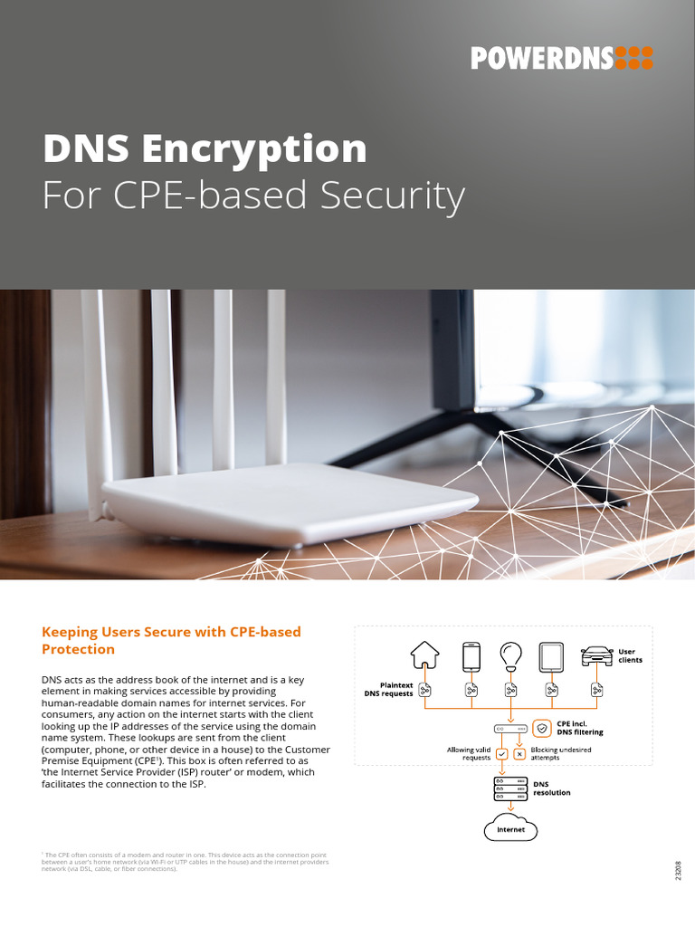 PowerDNS Brochure_DNS Encryption for CPE-based security_LinkedIn | PDF | Domain Name System ...