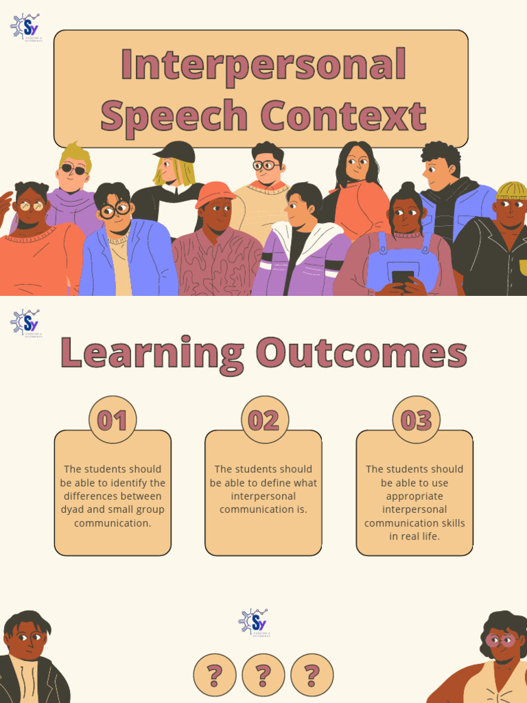 Interpersonal Speech | PDF | Communication | Interpersonal Communication