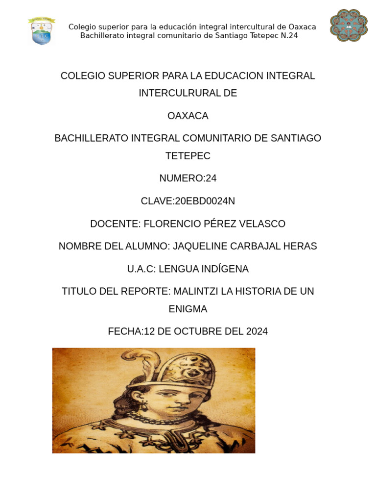 Malintzi: Enigma de la Historia Mexicana | PDF | Mesoamérica | Cultura ...