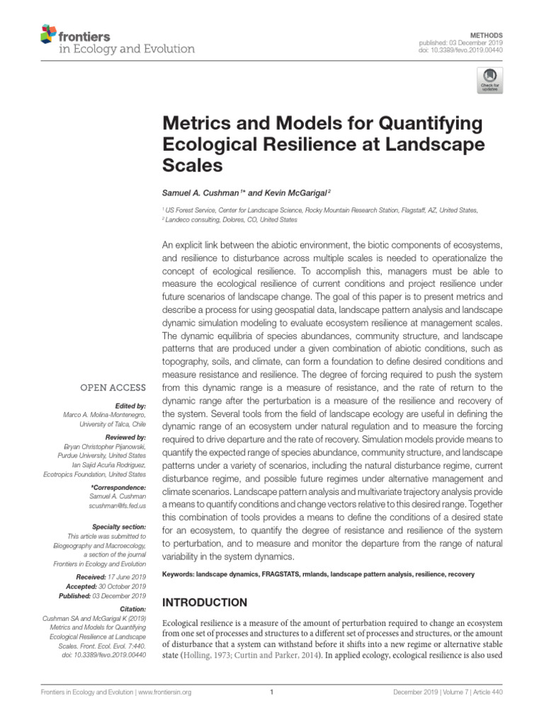 Metrics_and_Models_for_Quantifying_Ecological_Resi | PDF | Ecological ...