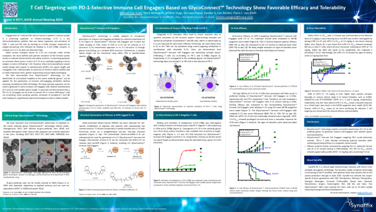 AACR2024 Poster4077 Final | PDF | Natural Killer Cell | Antibody