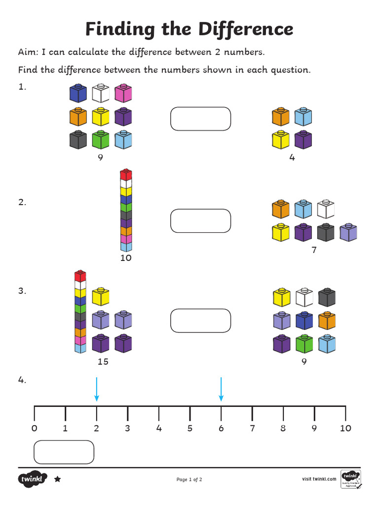 T N 2545320 Year 2 Finding The Difference Differentiated Activity ...