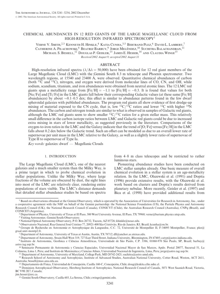 2002 Verne LMC | PDF | Stars | Supernova