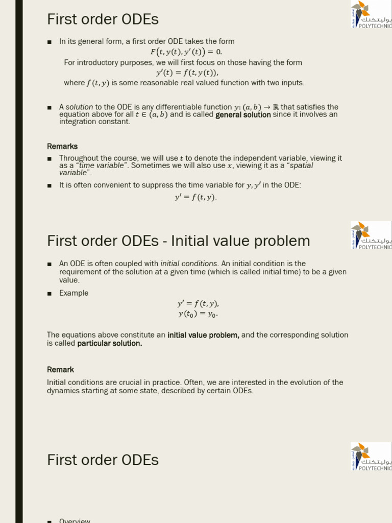 04 First Order Separable Odes Pdf Ordinary Differential Equation