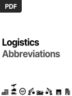 Logistics Abbreviations Guide | PDF | Cargo | Logistics