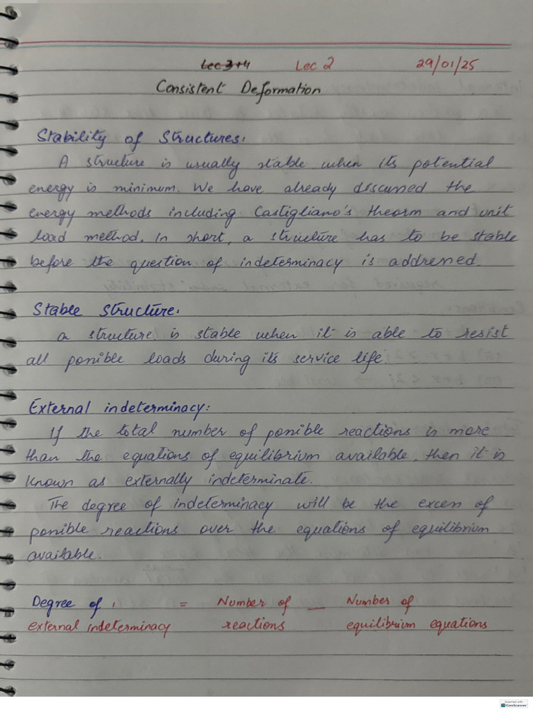 StructuralAnalysis 2 Lecture2 | PDF