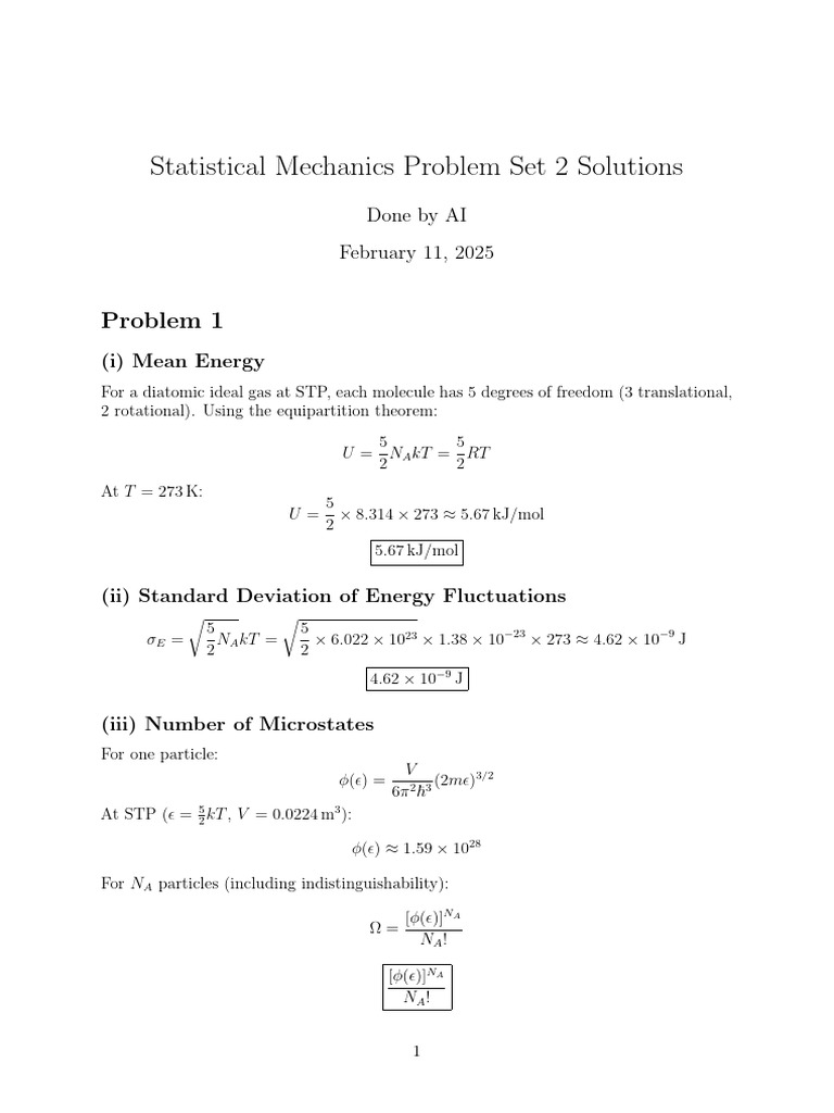sol_prob2 | PDF | Physical Sciences | Mathematical Physics