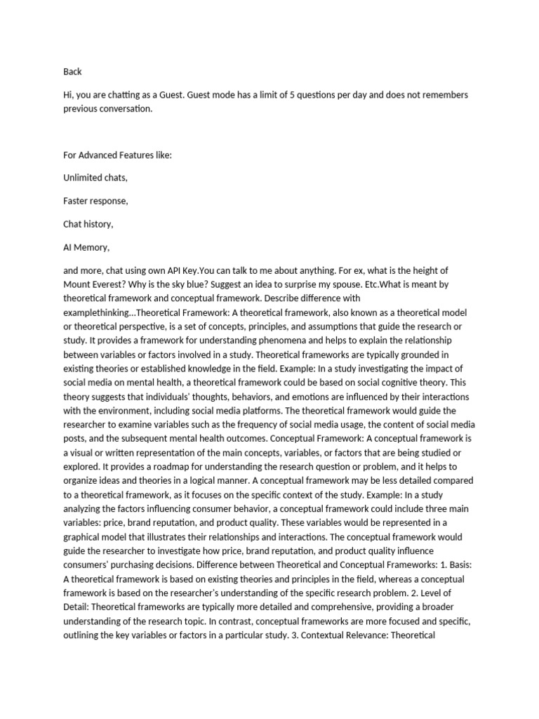 Theoretical Framework vs Conceptual Framework | PDF | Theory ...