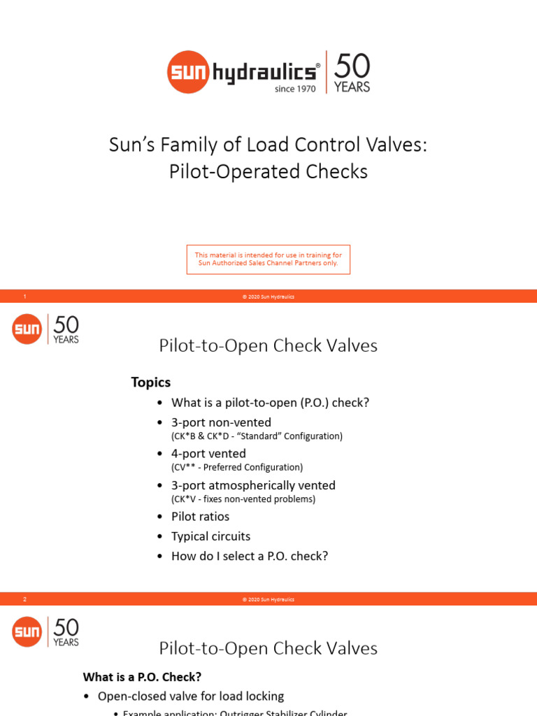 Sun Load Control Valves Overview | PDF | Valve | Leak