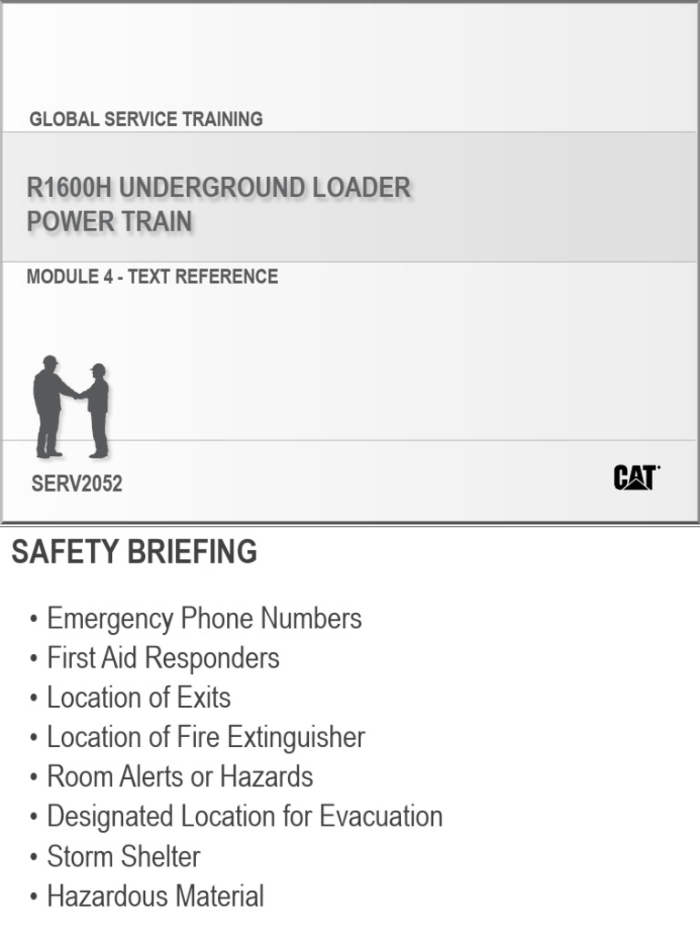 R1600H UndrgndLdr M04 PowerTrain EN SLD-Callouts | PDF | Clutch | Pump
