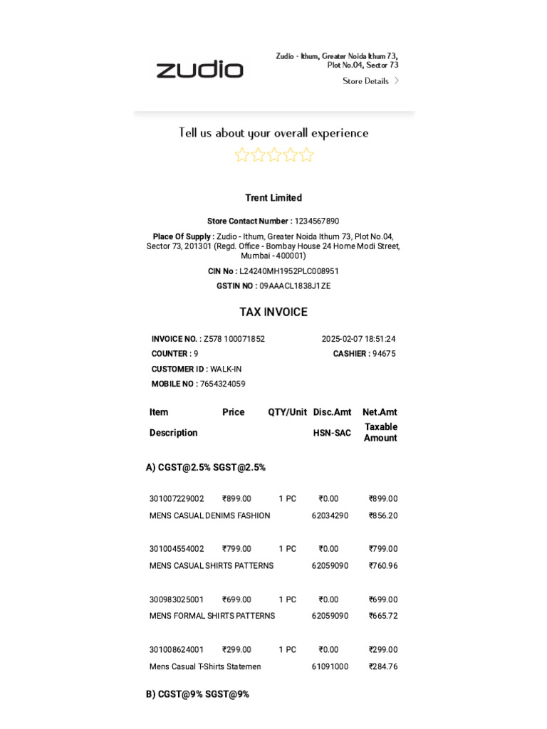 Zudio Bill | PDF | Taxation | Government Finances