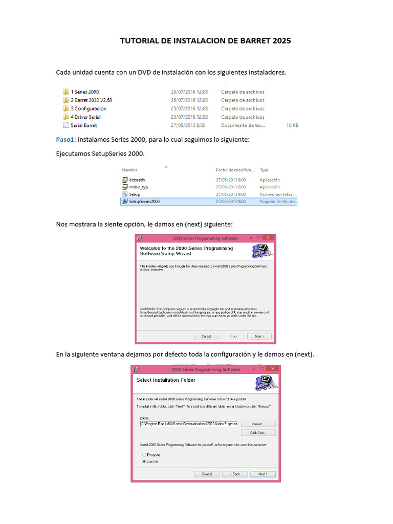 Tutorial Instalacion Barret | PDF