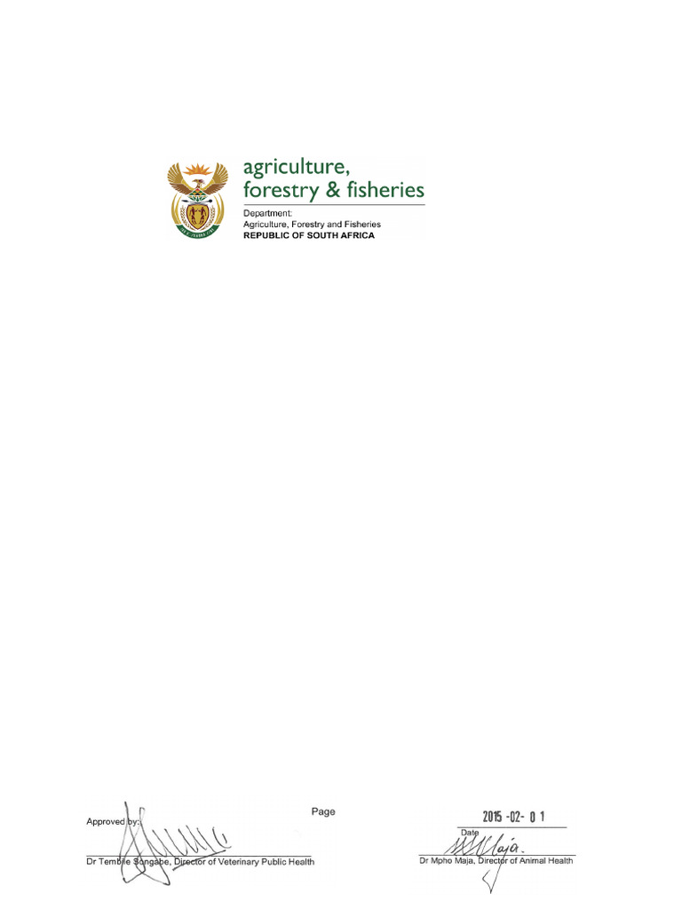 SOP For Designation of Abattoirs To Handle Animals From FMD Protection ...