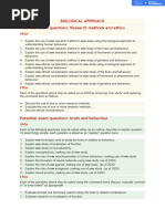 IB Psychology Paper 1 Exam Guide | PDF | Neurotransmitter | Brain