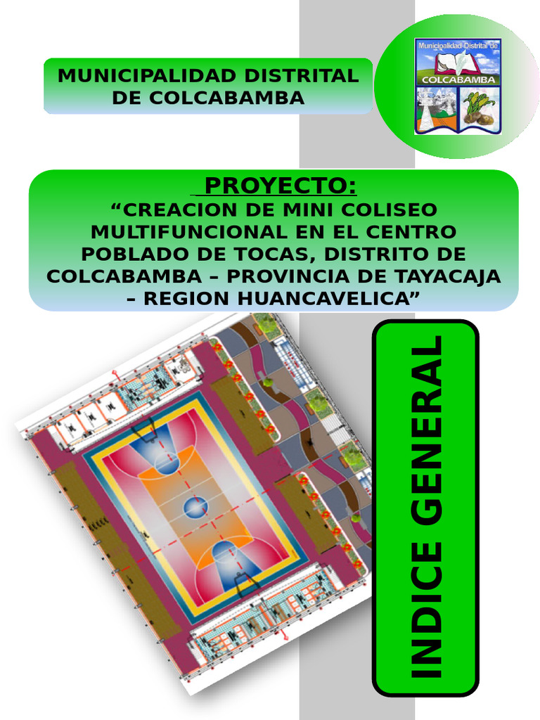 Mini Coliseo Multifuncional en Colcabamba | PDF | Presupuesto | Ingeniería