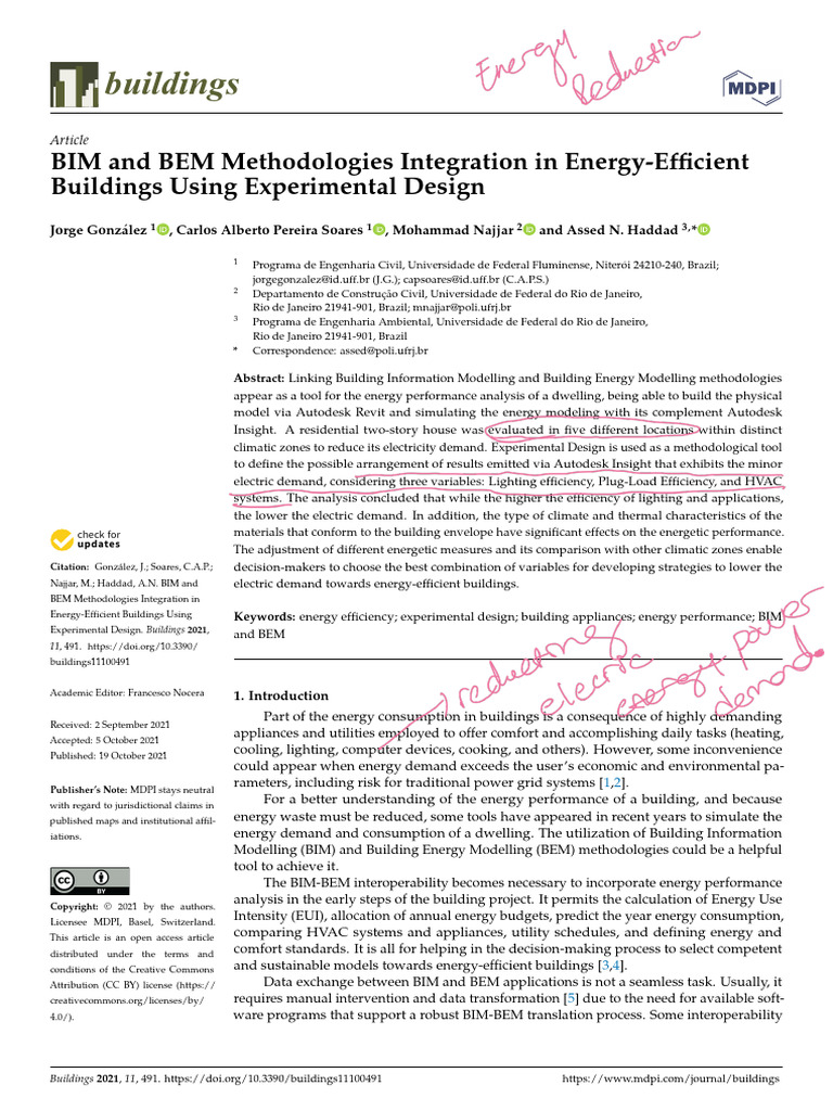 BIM and BEM Methodologies Integration in Energy-Efficient Buildings ...