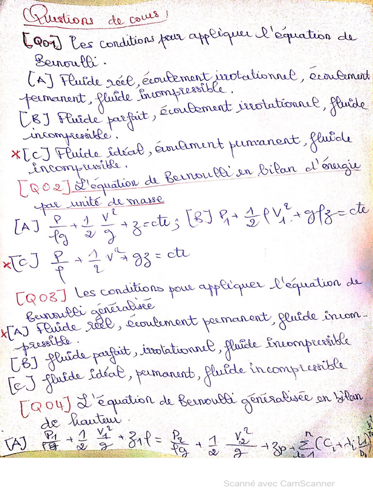QCM Correction | PDF