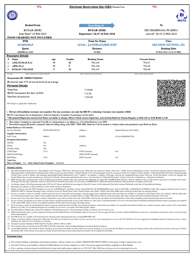 Return Tkt | PDF | Identity Document | Payments