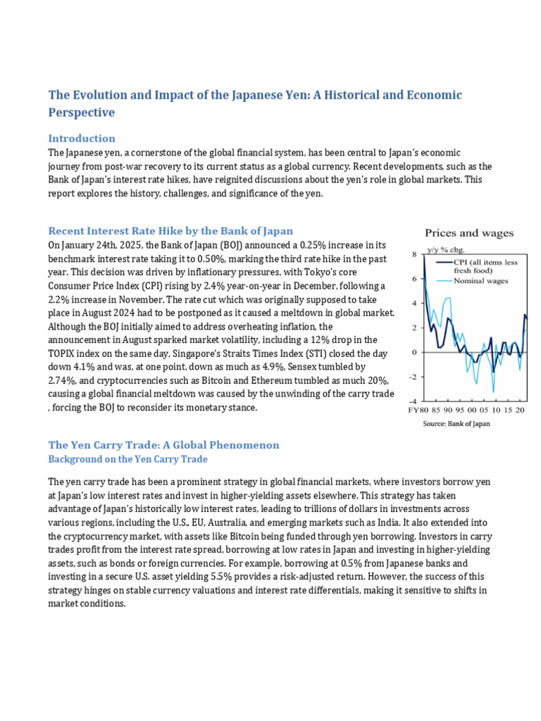 The YEN | PDF | Inflation | Deflation