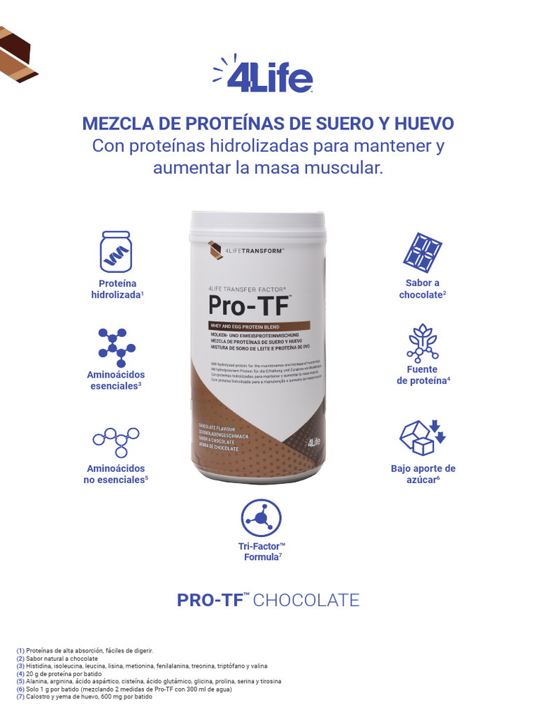 PPS Pro-Tf-Chocolate Es | PDF | Proteínas | Aminoácidos