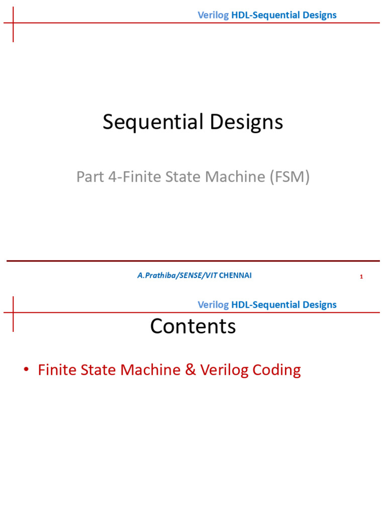 Verilog FSM Design: Moore & Mealy | PDF | Computer Engineering ...