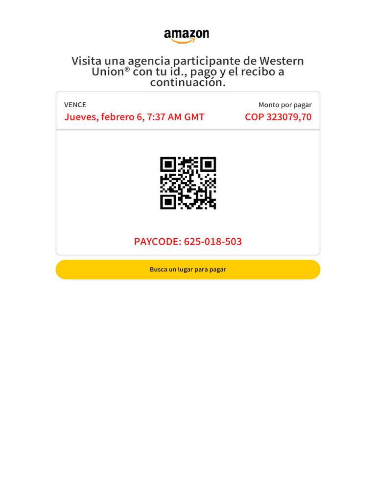 Amazon Pay Code_ 625-018-503 | PDF