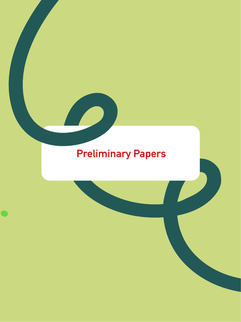 University Preliminary Papers 2021 | PDF