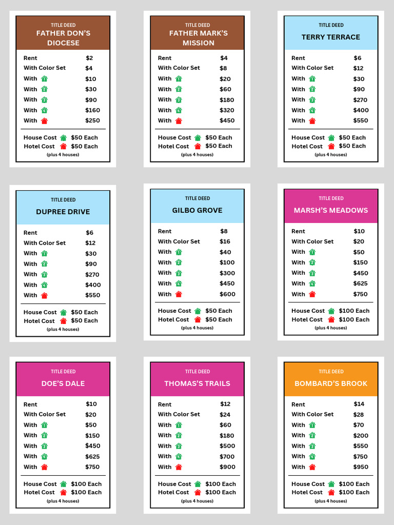 Title Deed A4 Print Template | PDF | Real Property Law