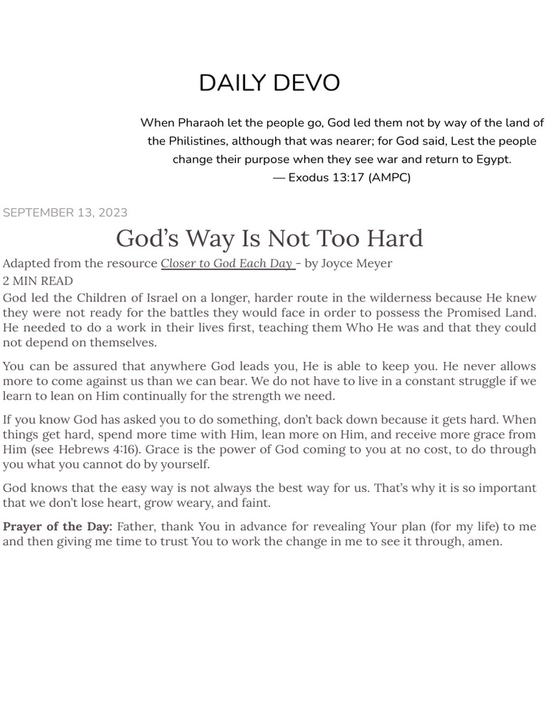 Dayly Devo English | PDF