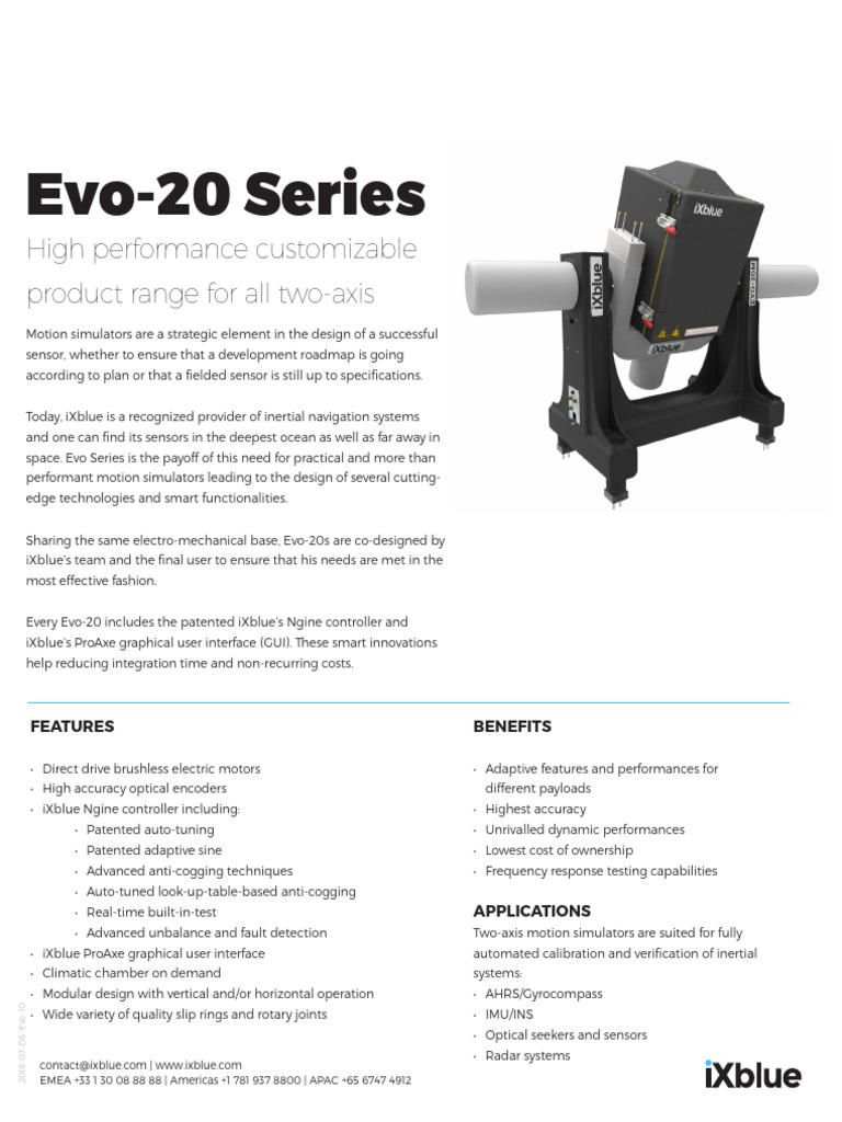 Evo 20 Series Datasheet | PDF | Inertial Navigation System