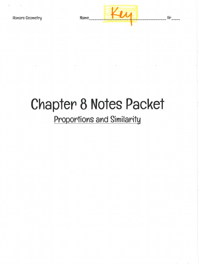 NOTES PKT Ch.8 KEY (24-25) | PDF