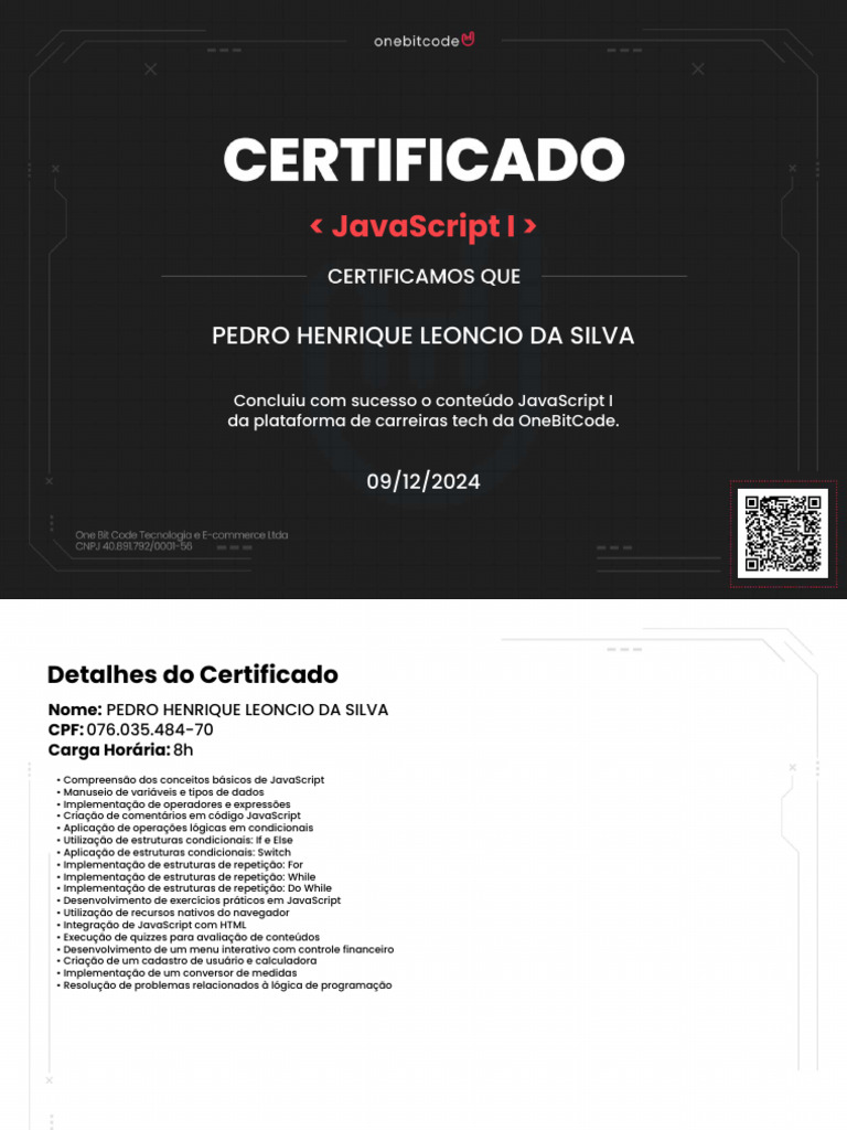 certificado_JavaScript | PDF