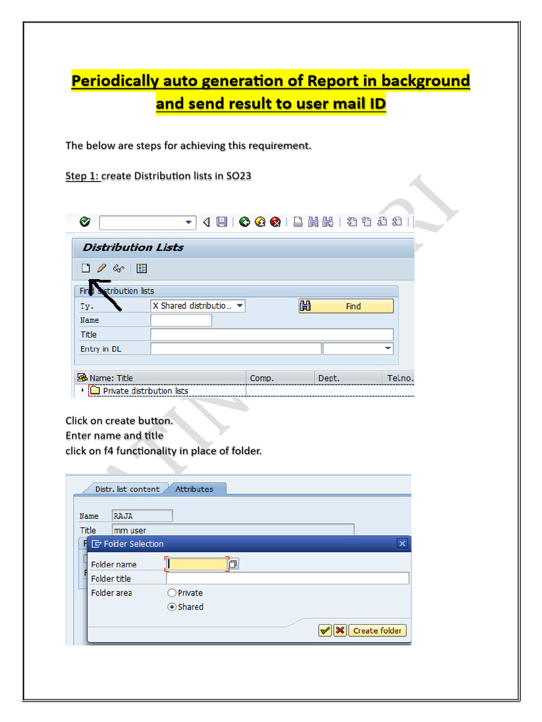 Auto Generate Reports in S4H | PDF