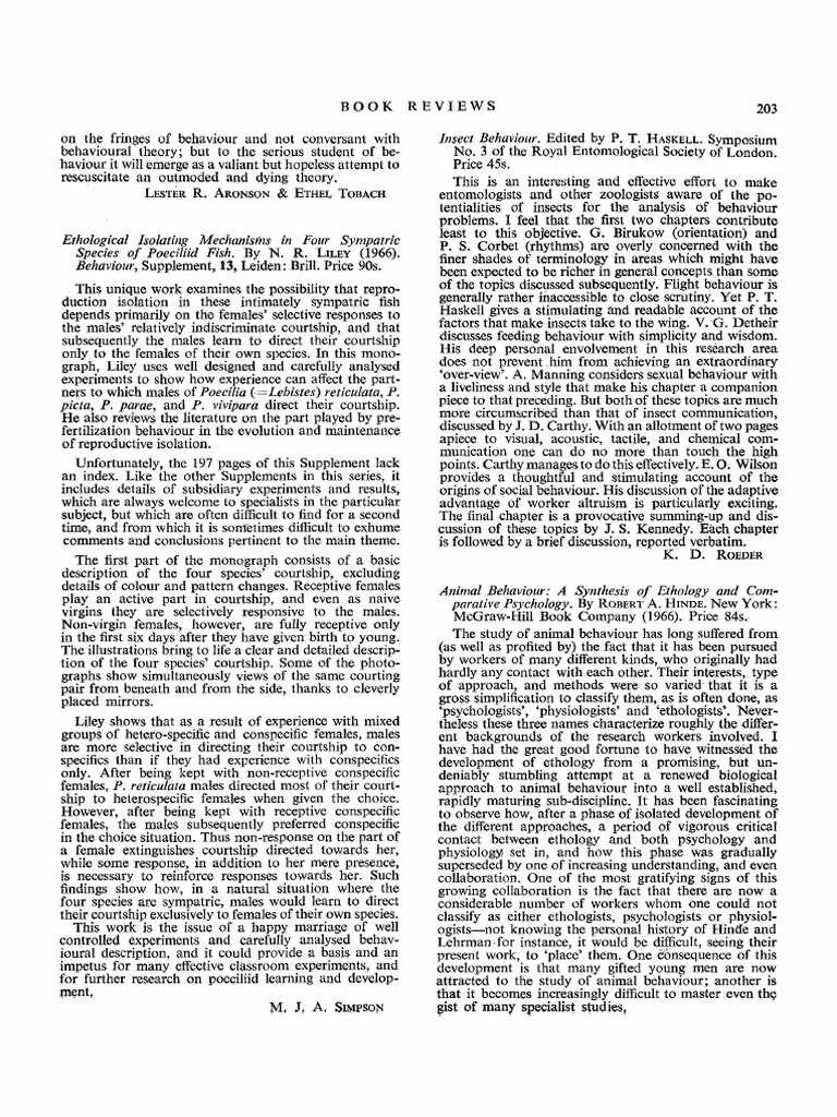 Simpson | PDF | Ethology | Psychology