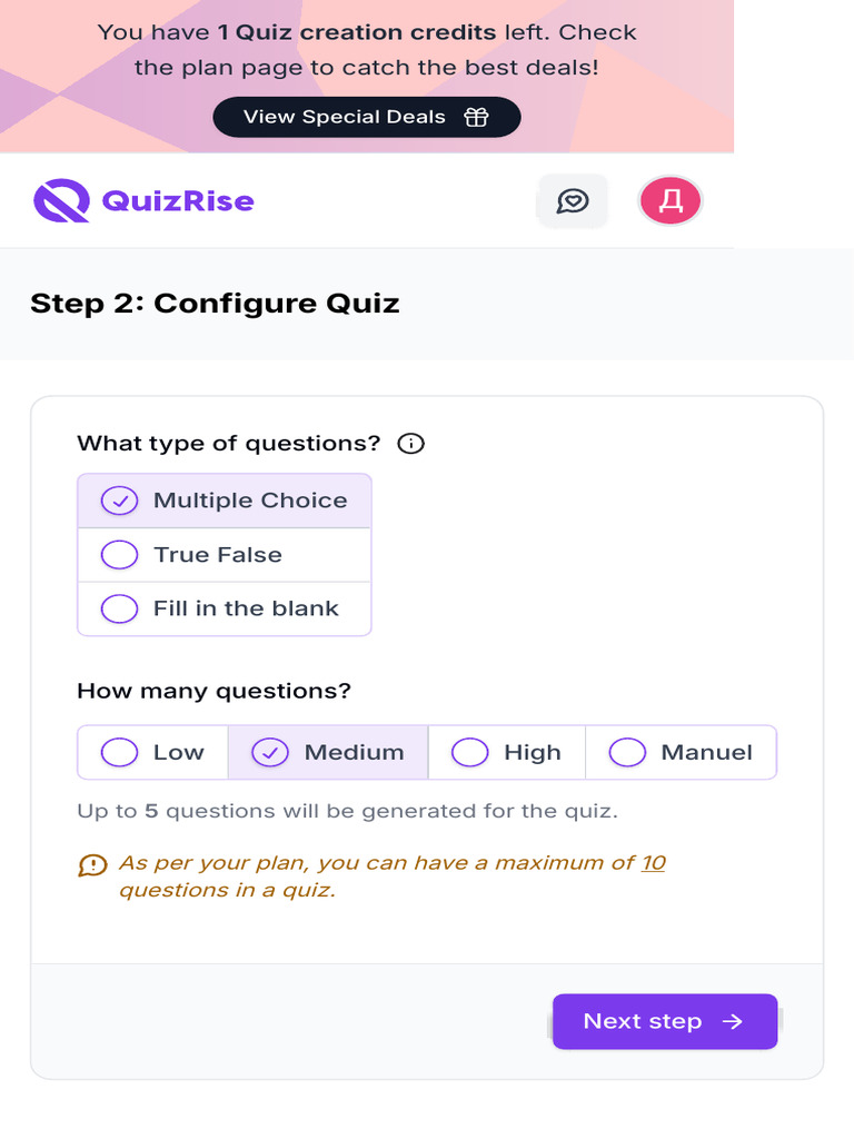 Create and Share Quizzes QuizRise | PDF