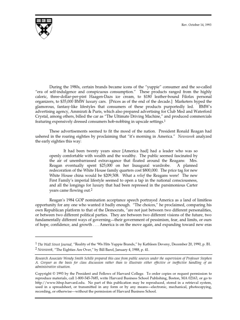 BMW Case Study 80 HBR | PDF | Cost Of Living | Mercedes Benz