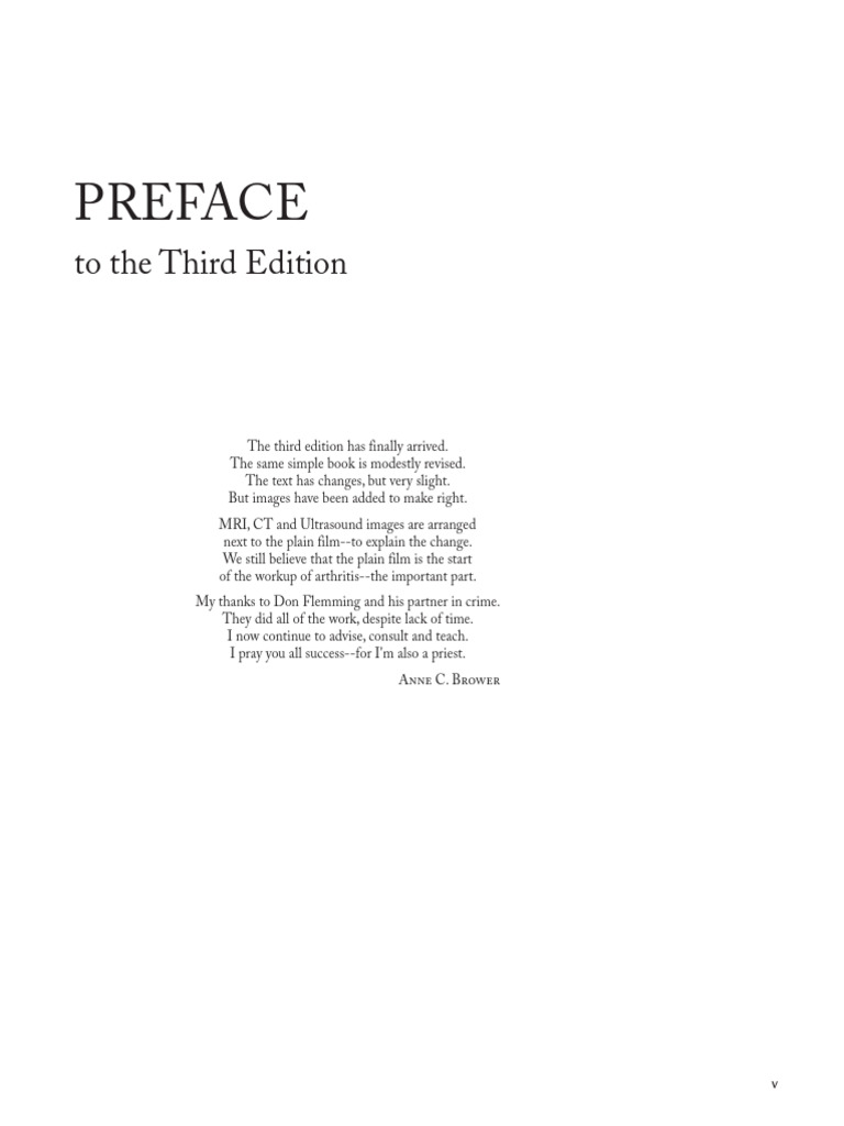 PREFACE To The Third Edition 2012 Arthritis in Black and White | PDF