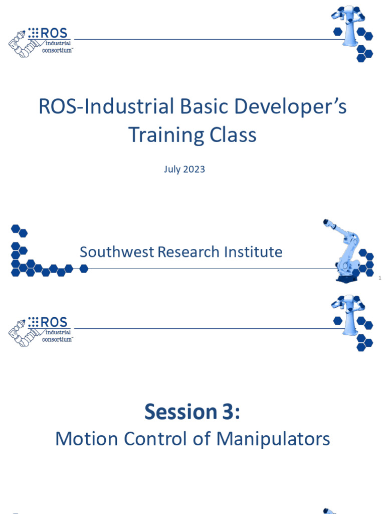 ROS-I Basic Developers Training (ROS2) - Session 3 | PDF | Rotation ...