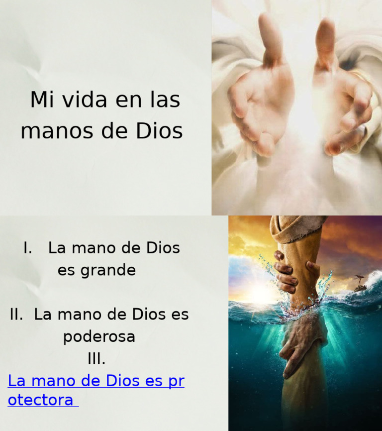 La mano de Dios: grande y poderosa | PDF